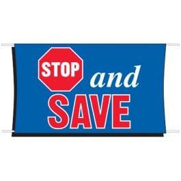 Buy 3 x 5 Stop And Save Banner Online | Dawson Jones