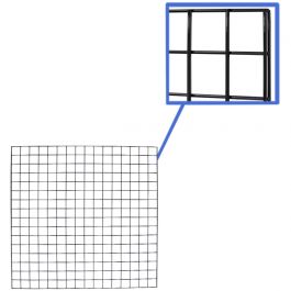 Buy 4' x 4' Grid Panel - BLACK Online | Dawson Jones