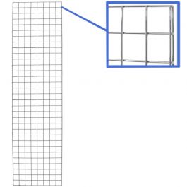 Buy 2ft x 8ft Grid Panel - Chrome Online | Dawson Jones