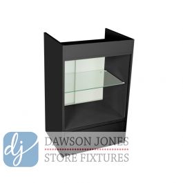 Buy 2' Cash Register Stand with Glass Front-Black Online | Dawson Jones