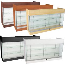 6' Glass Front Ledge Counter Config