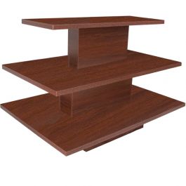 Buy 3 Tier Rectangle Display Table-Walnut Online | Dawson Jones