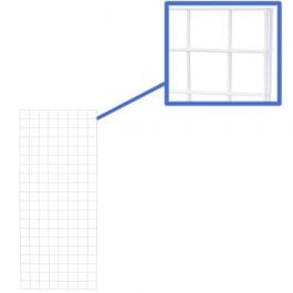 Buy 2' x 5' Grid Panel - White Online | Dawson Jones