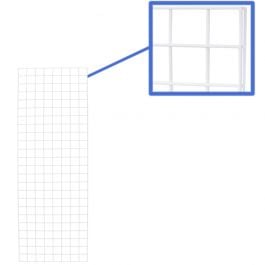 Buy 2' x 6' Grid Panel - White Online | Dawson Jones